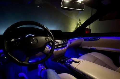 Подсветка салона Mercedes W221