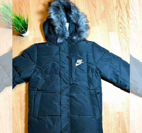 Детская куртка на зиму с мехом tnf