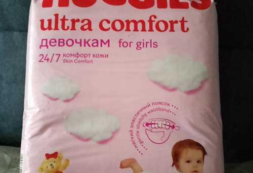 Подгузники huggies для девочек 3 -78 штук