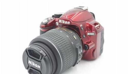Зеркальный фотоаппарат Nikon D3100 Red 18-55 Kit