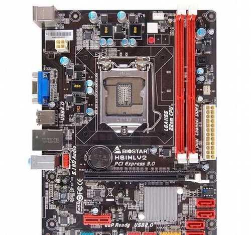 Б/У Biostar H61MLV2 H61 LGA1155 (Не работает