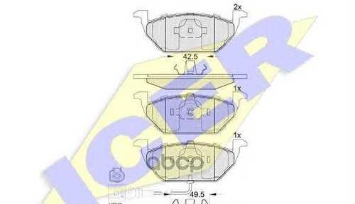 Колодки тормозные дисковые передн, audi: A2 00