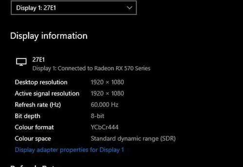 Монитор 27 60 hz ips