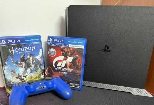 Sony PS4 slim 1TB + игры