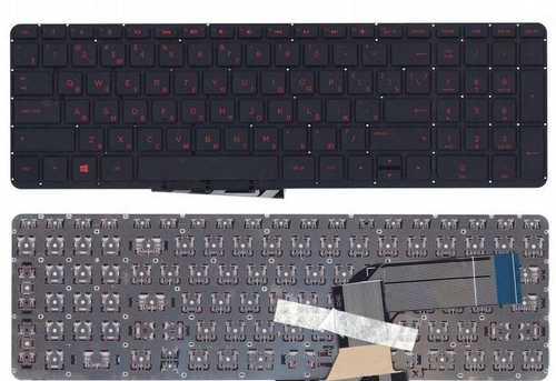 Клавиатура для HP Pavilion 15-P 17-F черная с крас