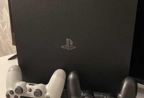 Sony playstation 4 pro 1tb 2 джойстика подставка