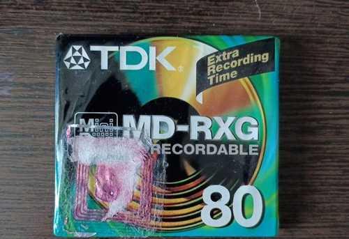 Mini disk TDK MD-RXG80, новый, пр-во Люксембург