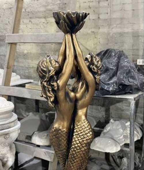 Скульптура русалки для дома и сада