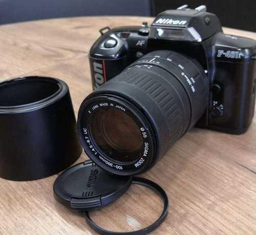 Nikon F-401x AF + Sigma zoom 100-300 4,5-6,7 UC