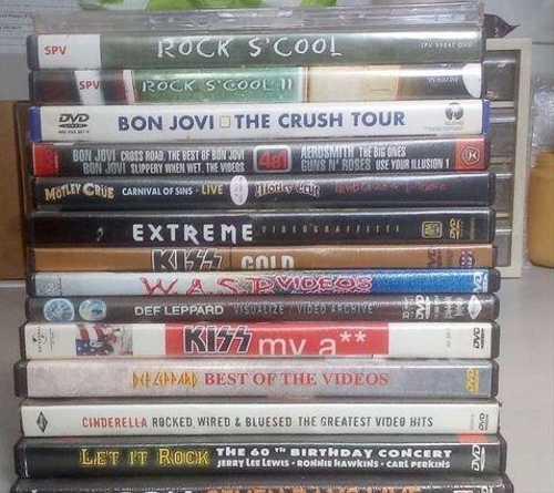 DVD диски видео рок-музыка Rock Music 15шт