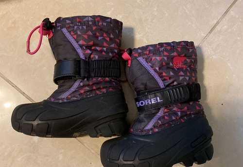 Зимние ботинки sorel р25