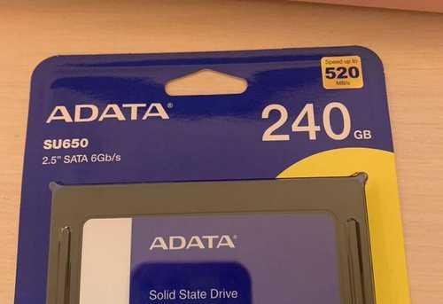 SSD adata SU650 240GB новый