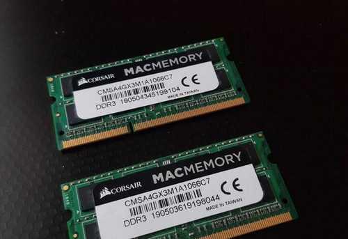 Оперативная память DDR3L 4Gb Corsair