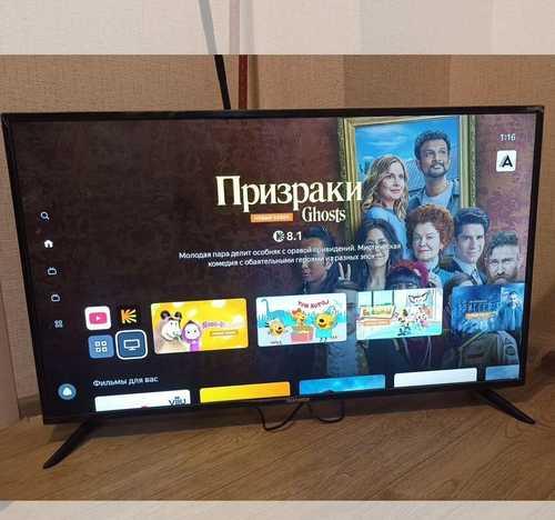 4К Телевизор Telefunken 43 Дюйма 110 см SMART TV