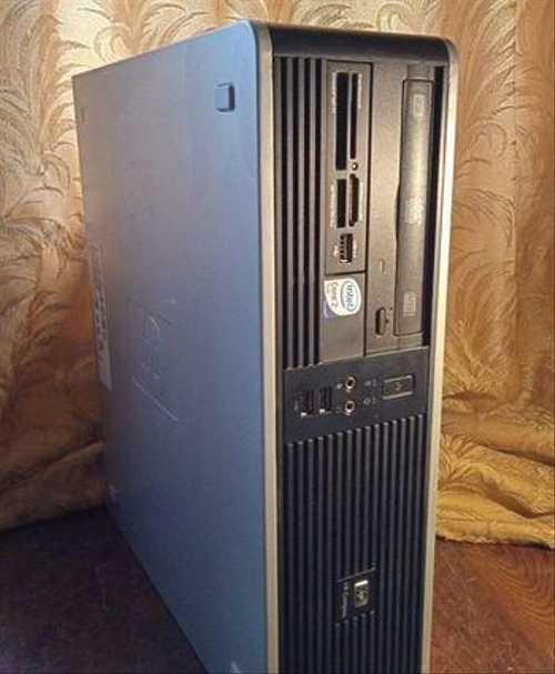 Офисный компьютер HP 4Гб/2 ядра/Windows 10