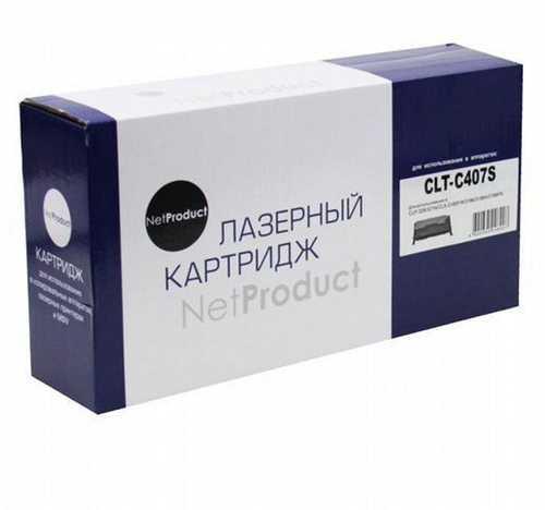 Синий, vt-3204, Картридж NetProduct CLT-C407S Samsung CLP-320/320n/325/CLX-3185, C, 1K