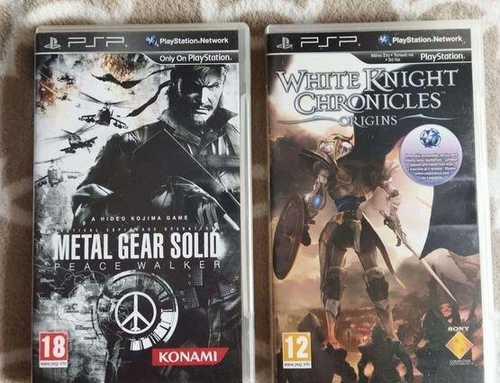 Metal gear solid, white knight chronicles psp