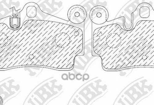 Колодки тормозные дисковые зад PN0347W NiBK