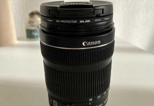 Объектив canon ef-s 18-135 1:3.5-5.6 is stm 67mm