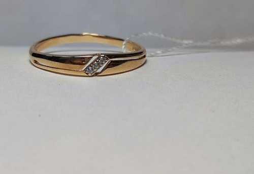 Золотое кольцо 585 с фианитами (чо595565)