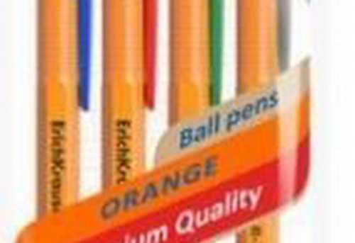 Набор ручек шариковых 4 цв R-301 Orange Stick 0.7м