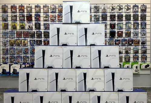 Sony PlayStation 5 Slim 1Tb (Новые) + 50 игр