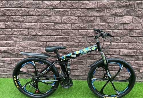 Велосипед с литыми дисками черный новый