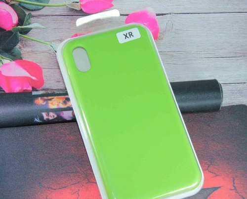 Чехол-накладка для iPhone XR silicone case NL ярко
