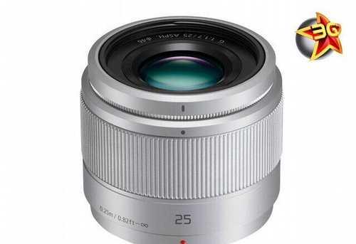 Panasonic 25mm f/1.7 G Aspherical H-H025 Silver