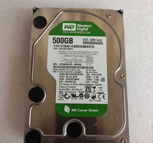 Жесткий диск western digital WD caviar Green