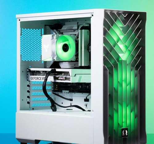 Игровой пк chaotic device217 RTX 4060Ti 8GB NEW Ryzen 5 7500F Phanteks magniumgear NEO Air 2 White