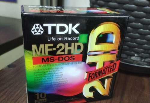 Дискеты TDK MF-2HD MS-DOS