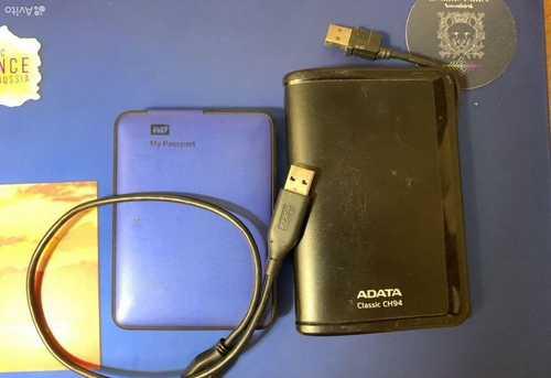 Внешние hdd диски WD и Adata