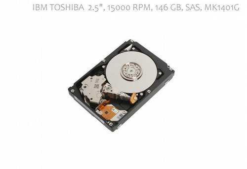 IBM toshiba 2.5", 15000 RPM, 146 GB, SAS, MK1401G