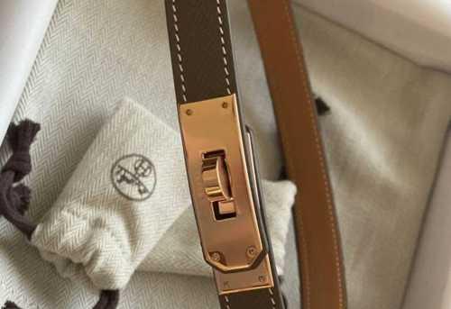 Ремень женский Hermes Kelly Belt Étoupe оригинал