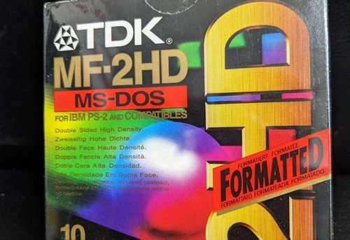 Много Новые запечатанные дискеты TDK-2HD