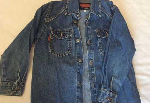Рубашка джинсовая для мальчика р. 122-128