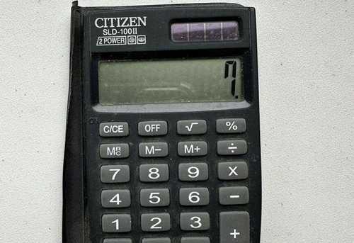 Калькулятор citizen карманный