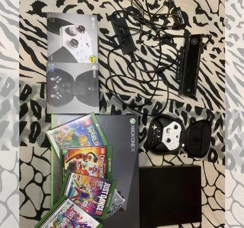 Xbox one x 1tb с играми