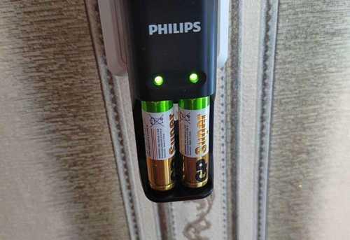 Зарядка для пальчиковых батареек philips