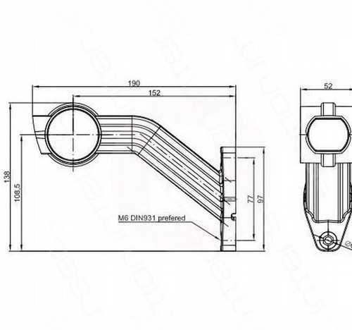 Фонарь контурный на прицеп FT-140 F P (правый) фо