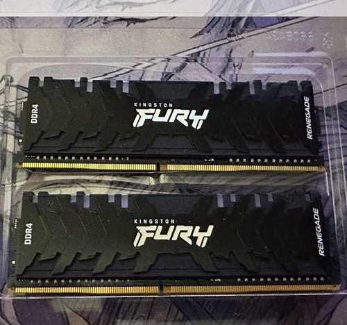 Оперативная память ddr4 16gb kingston fury   RGB