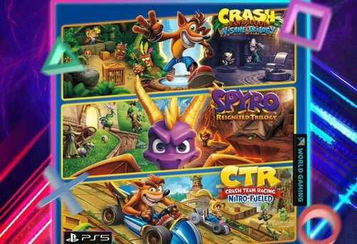 Набор Crash + Spyro PS4