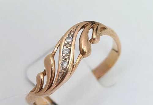 Золотое женское кольцо 585 ассортимент