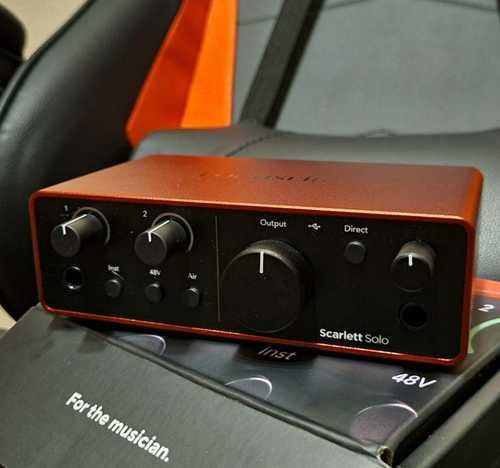 Звуковая карта focusrite scarlett solo 4th gen