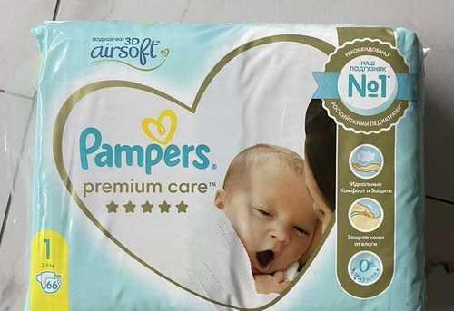 Подгузники Pampers premium care 1