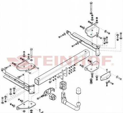 Съёмный фаркоп Mercedes GLE w166 ML w164/166
