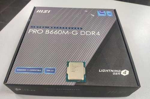 Процессор S1700 Core i5 12400F + плата MSI B660