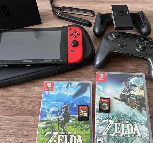 Nintendo switch + The legend of Zelda (две части)