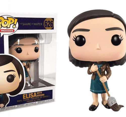 Фигурка Funko POP Movies: Shape of Water - Elisa with Broom Vinyl Figure